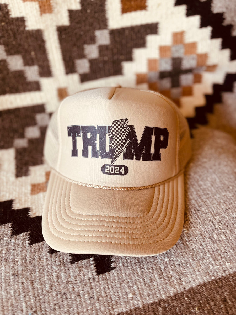 Trump Bolt Trucker Hat – Desert Highway Boutique